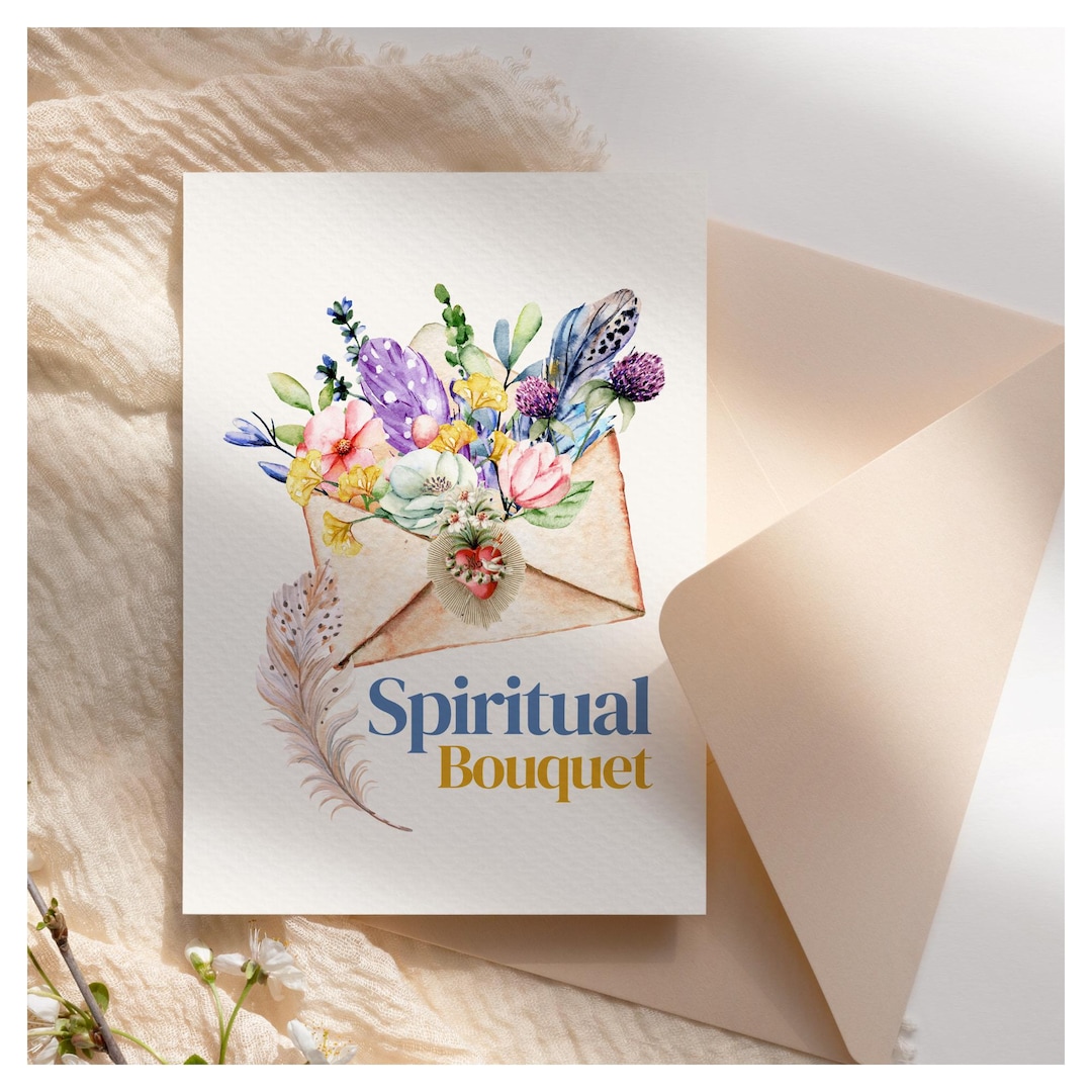 Catholic Spiritual Bouquet Card | Catholic Greeting Card | Spiritual ...
