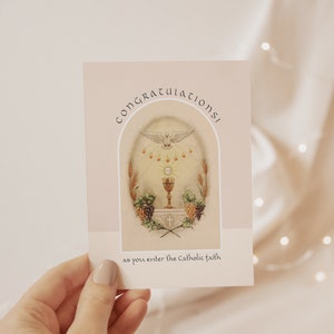 Vintage Catholic RCIA Printable Card Catholic Greeting Card Catholic ...