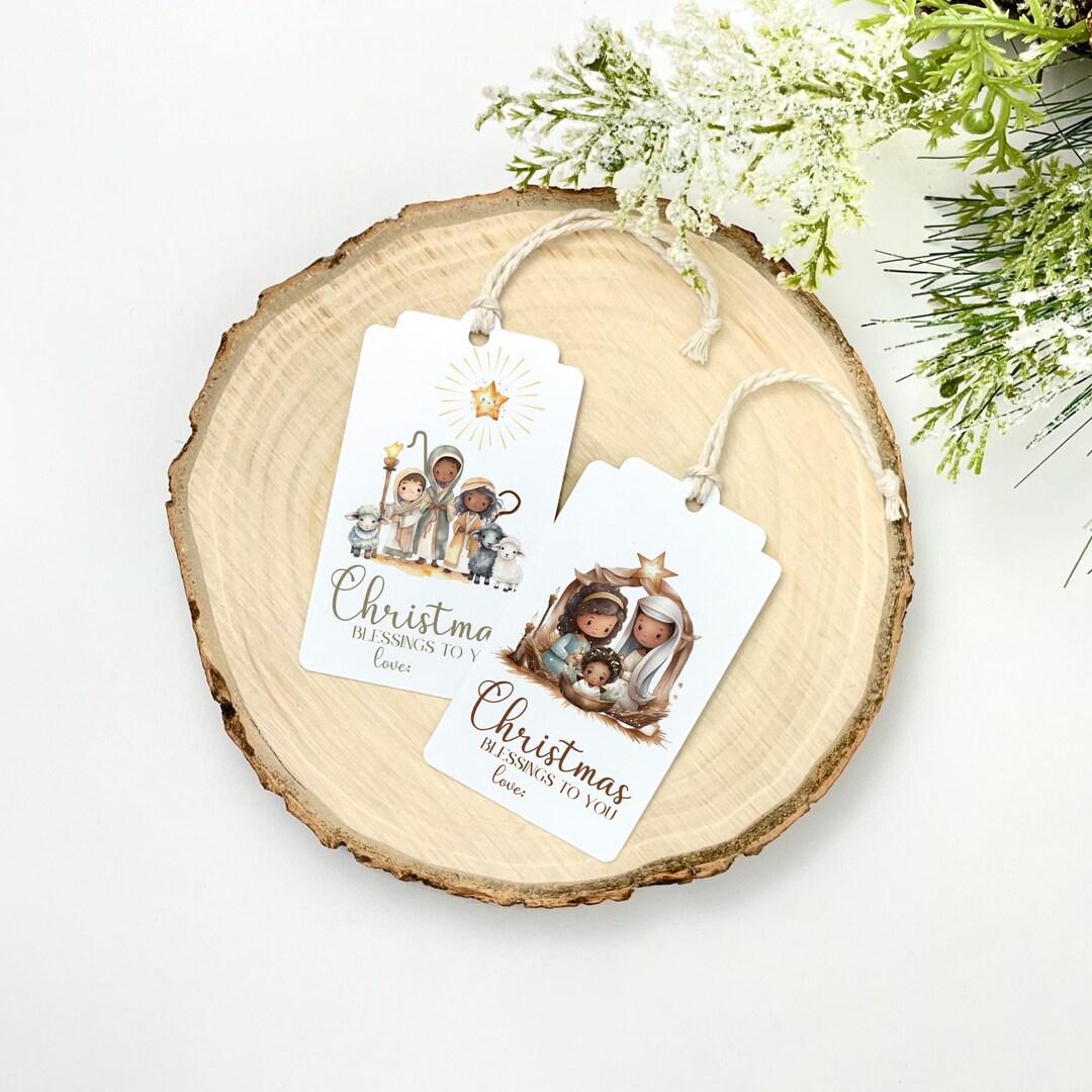 Cute Holy Family Christmas Gift Tag Gift Tags Christmas Gift Tags for ...