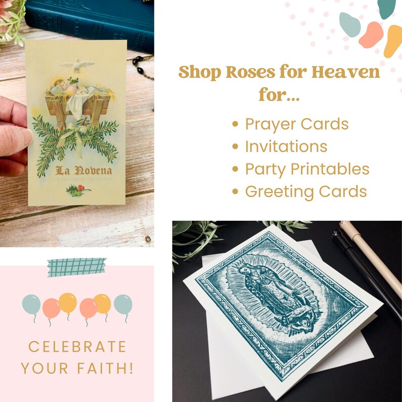 Our Lady of Grace Memorial Prayer Card Template | Catholic Keepsake ...