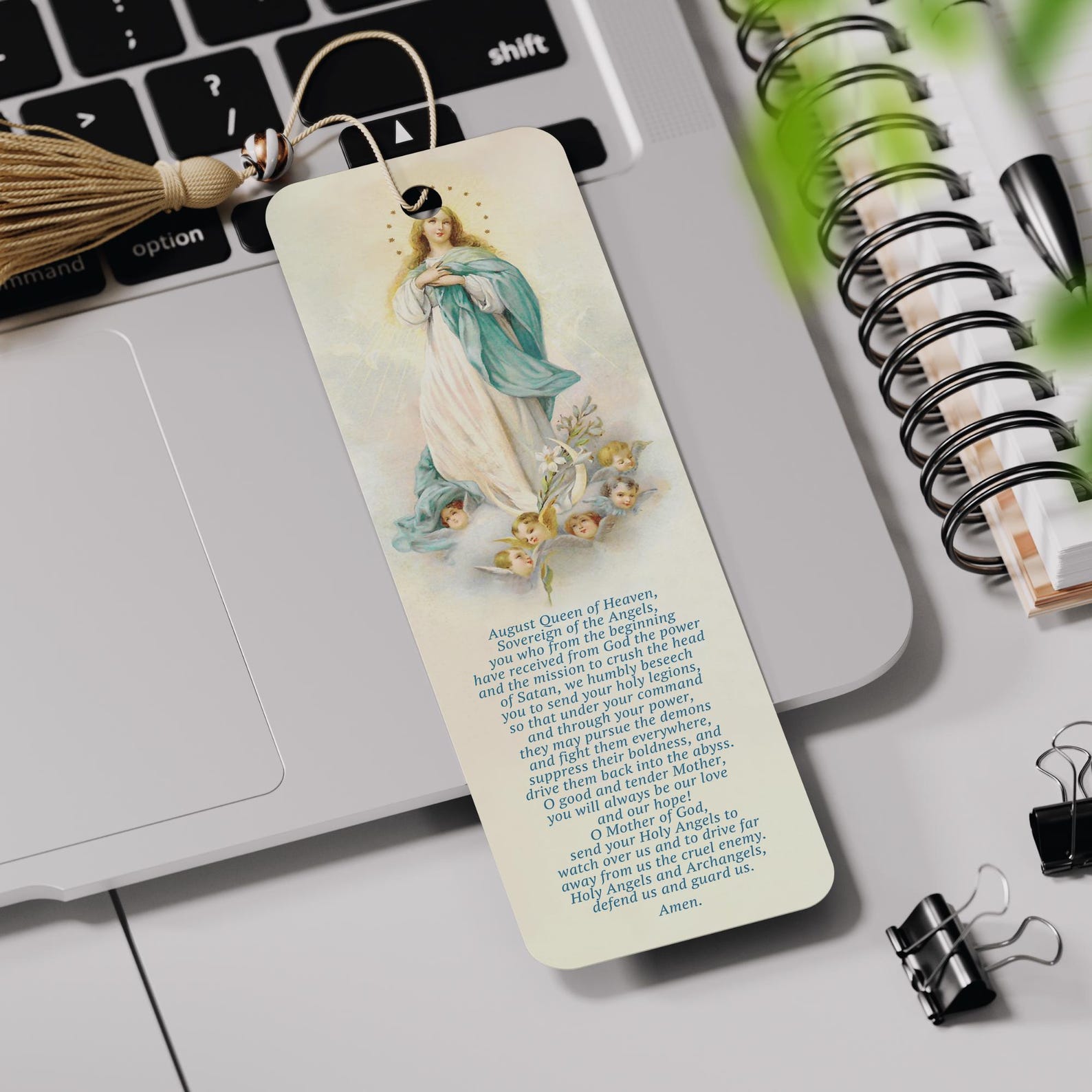 Vintage Blessed Virgin Mary Catholic Bookmarks (digital Download) - Etsy