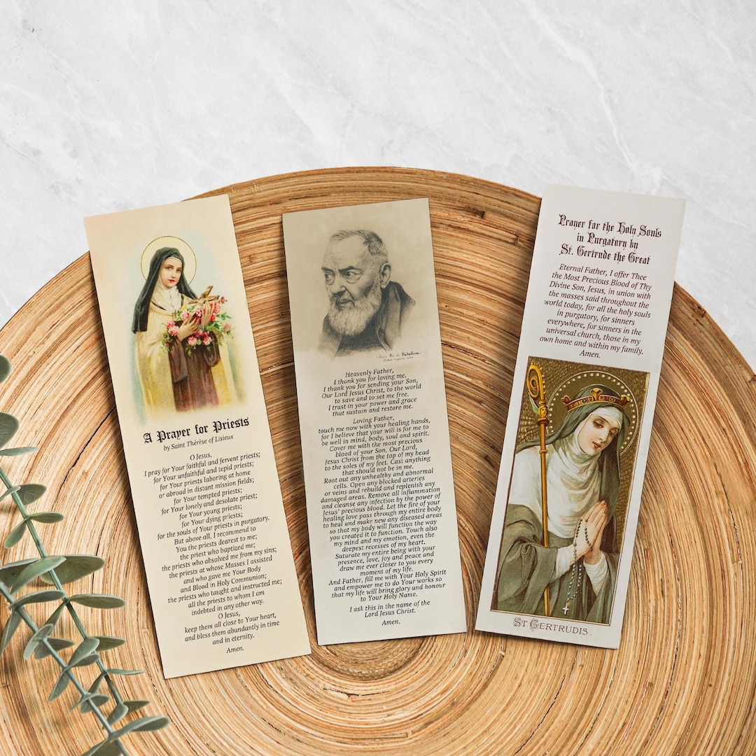 Vintage Marian Bookmarks | Catholic Bookmark | Blessed Virgin Mary ...