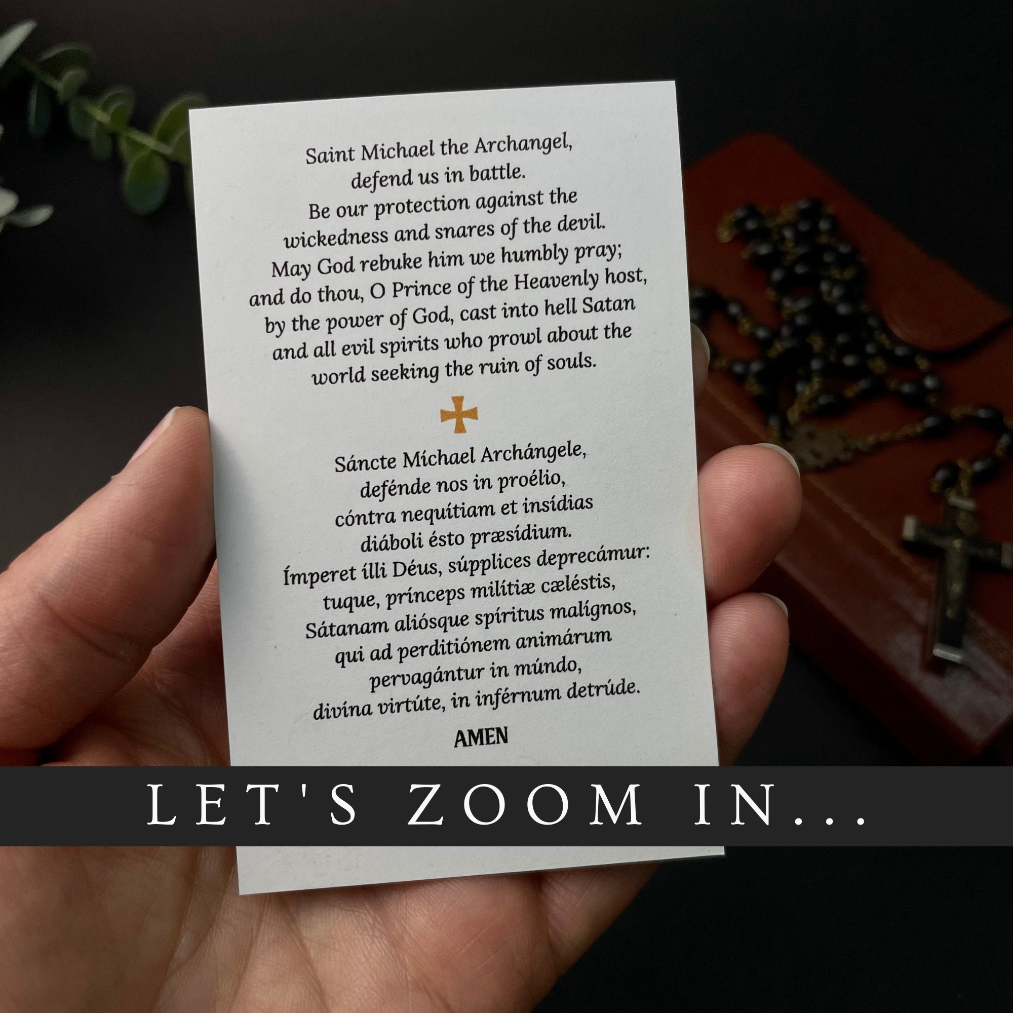 Saint Michael the Archangel Holy Cards Traditional Catholic - Etsy