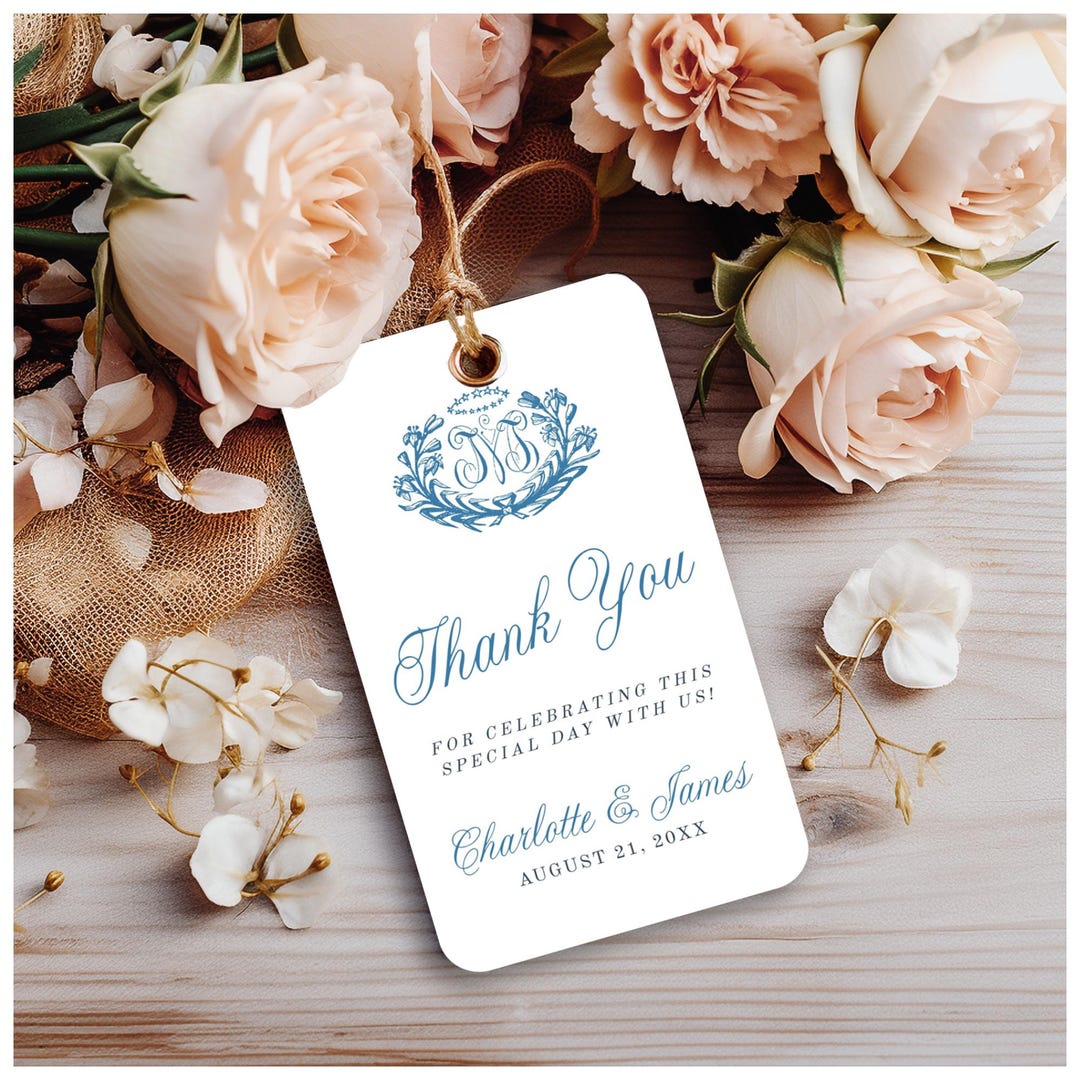 Catholic Wedding Favor Tag Template - Editable Thank You Tags ...