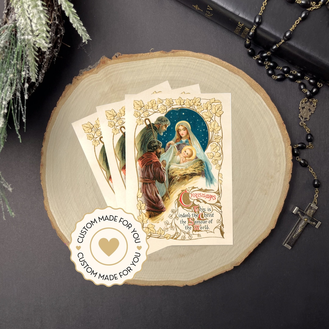 Personalized Christmas Prayer Card Custom Prayer Cards Christmas Prayer ...