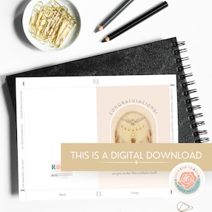 Vintage Catholic RCIA Printable Card Catholic Greeting Card Catholic ...