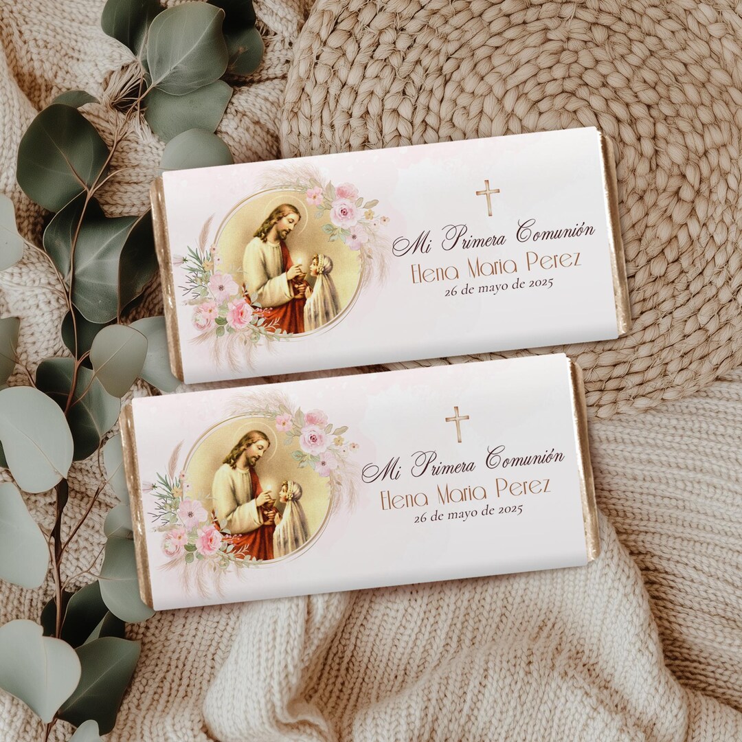 Primera Comunión Católica Vintage Chocolate Wrapper First Communion ...
