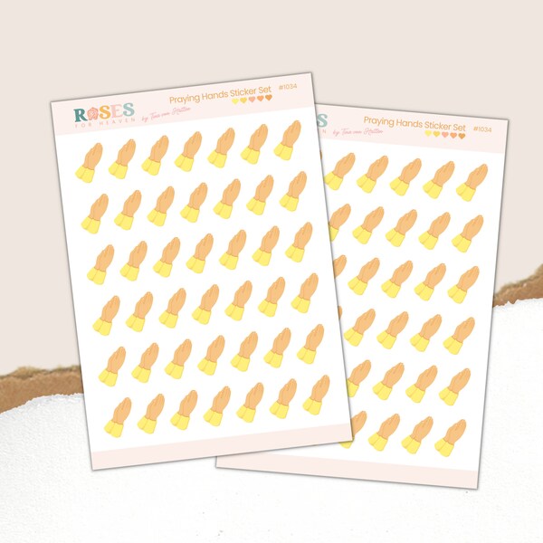 Praying Hands Journal Stickers - Etsy