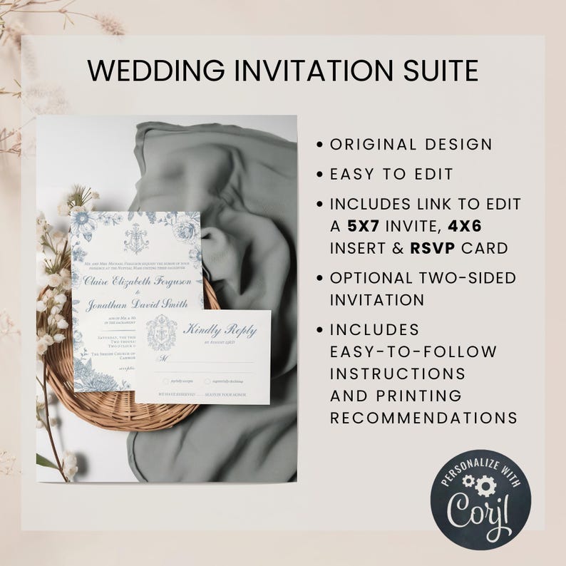 Catholic Wedding Invitation Suite – Marian Auspice, Floral Design ...