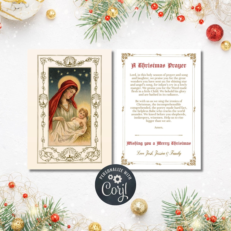 Catholic Prayer Cards - Etsy
