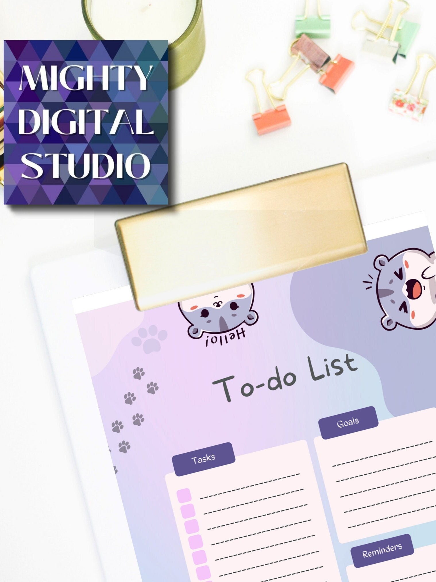 To Do List Template is a Printable, Fillable PDF for Tasks, Goals ...