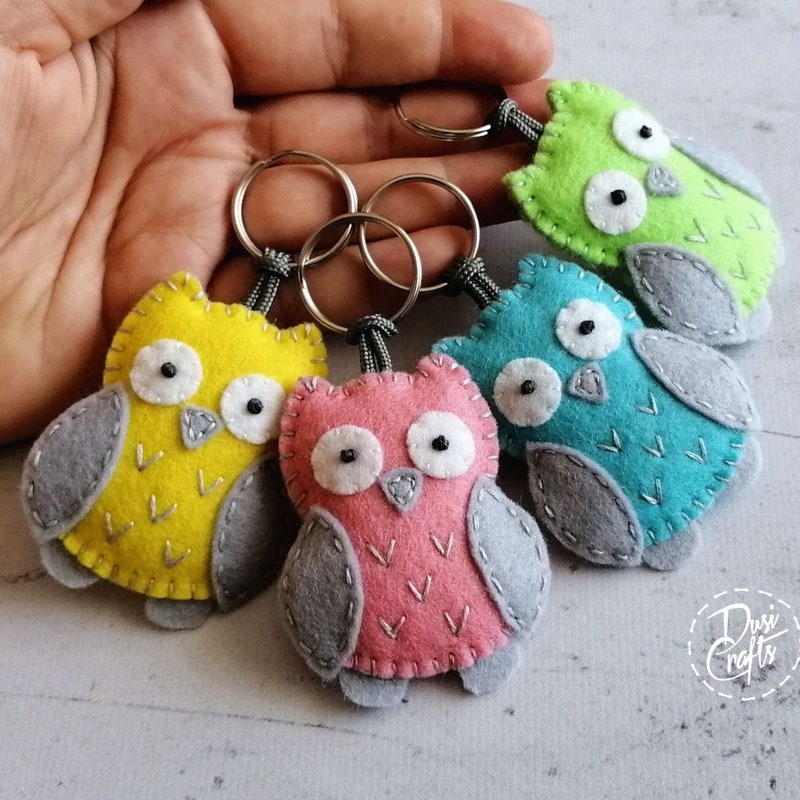Owl Keychain - Etsy