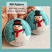 Penguin, Polar Bear, Snowman Christmas Ornament PDF Tutorial & Pattern ...