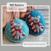 Felt Mouse on the Candy Cane Ornament PDF Tutorial & Pattern for Hand ...