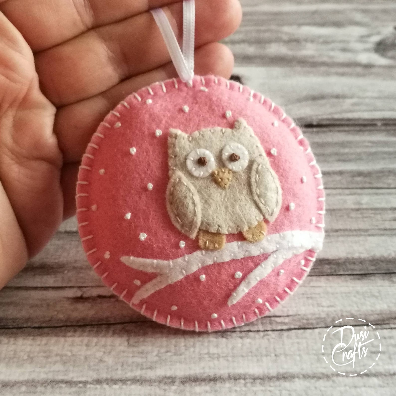 Felt Owl Christmas Ornaments Woodland Christmas Decorations / - Etsy
