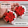 Felt Floral Love Heart Ornaments PDF Tutorial & Pattern for Hand Sewing ...