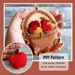 Felt Fall Basket With Apples Ornaments PDF Tutorial & Pattern for Hand ...