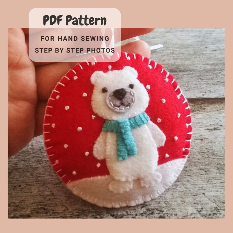 Penguin, Polar Bear, Snowman Christmas Ornament PDF Tutorial & Pattern ...