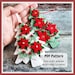 Pattern for Felt Christmas Tree With Poinsettias Ornament PDF Hand ...