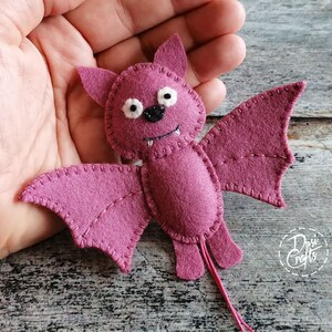 Bigger Black Halloween Bat Ornament Wool Felt Fall - Etsy