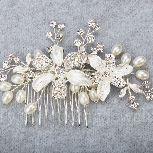 Pearl Hair Comb - Etsy