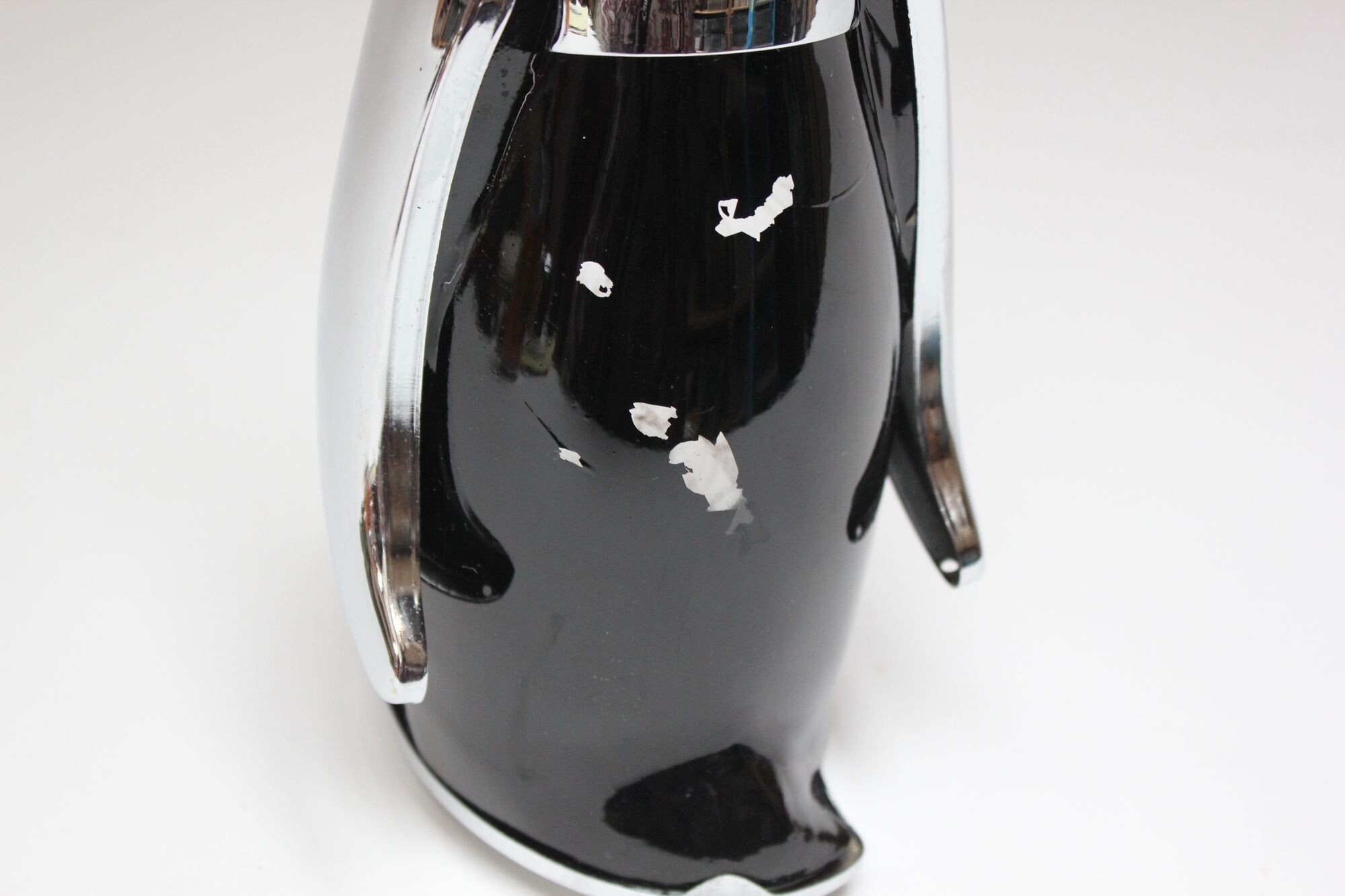 Vintage Japanese Chrome and Etched Glass "penguin" Decanter and Music ...