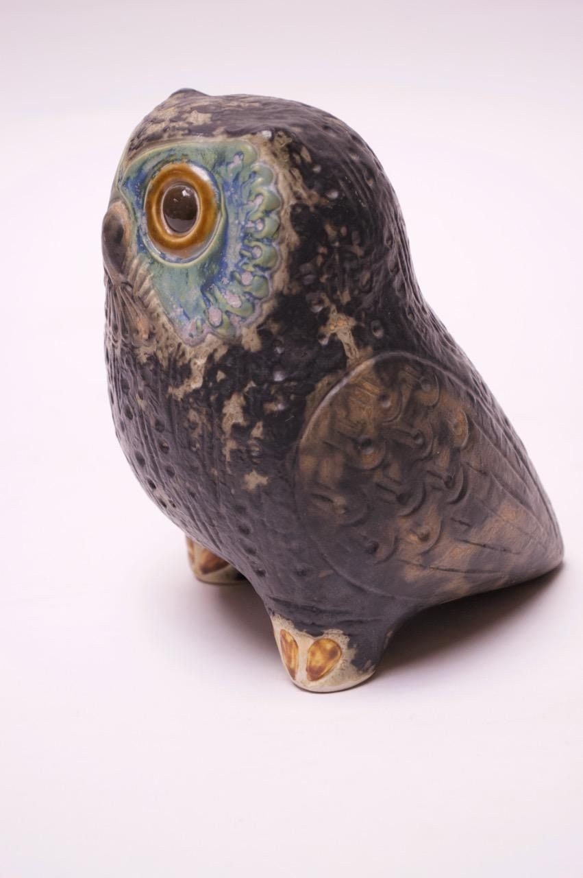 Lladro Enameled Stoneware Owl Figurine - Etsy