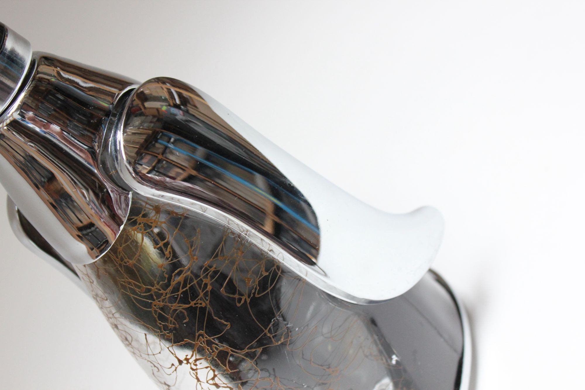 Vintage Japanese Chrome and Etched Glass "penguin" Decanter and Music ...
