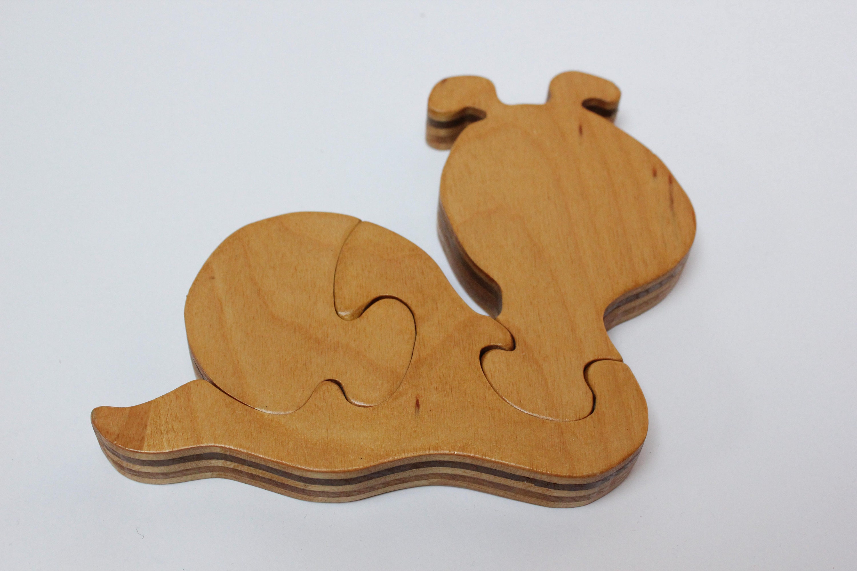 Vintage Whimsical Snail Puzzle - Etsy