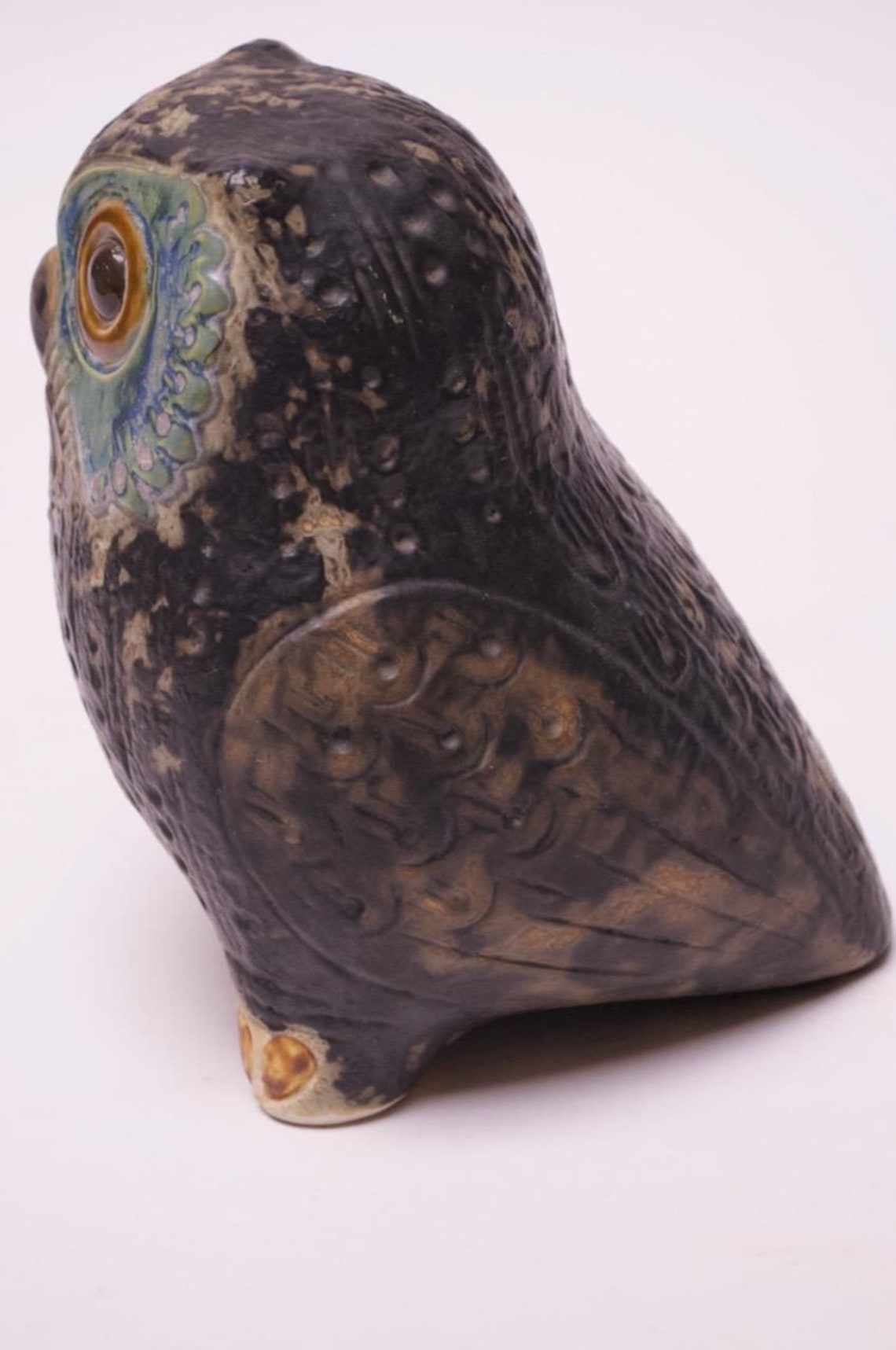 Lladro Enameled Stoneware Owl Figurine - Etsy