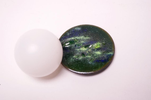 Mid-Century Modern Enamel on Copper Pin / Brooch Arti… - Gem