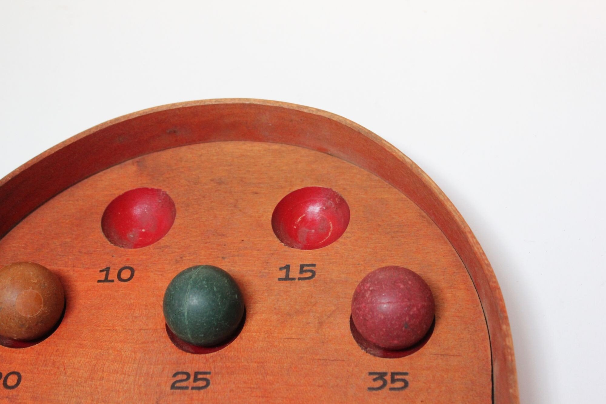 Vintage Folk Art/primitive Skee Ball Game With Three Balls - Etsy