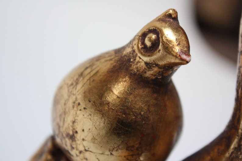 Mid-century Modern Gilded Ceramic 'birds in Tree' Sculpture - Etsy