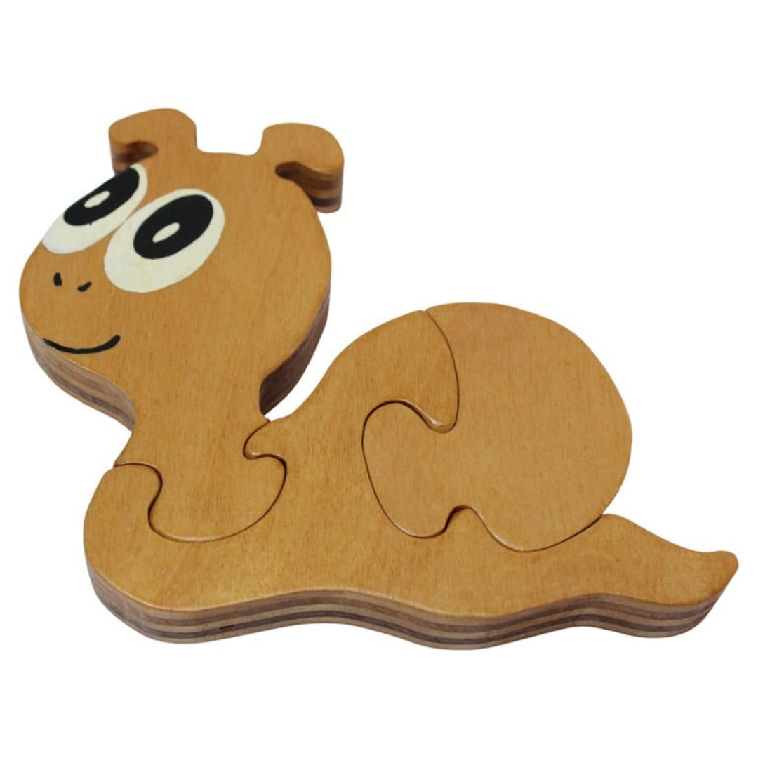 Vintage Whimsical Snail Puzzle - Etsy