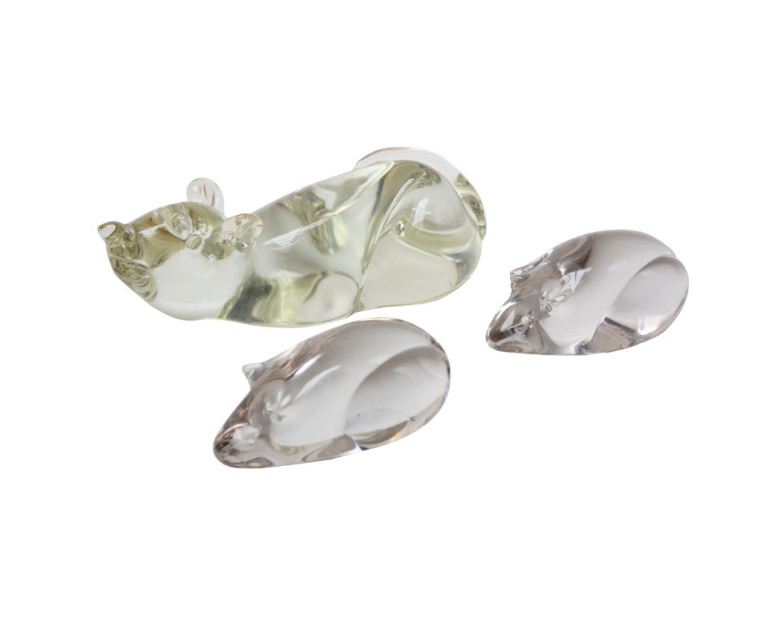 Vintage Crystal Mice - Set of 3 - Etsy