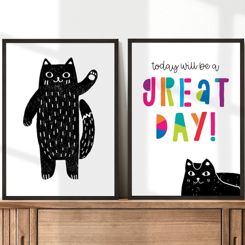 Motivational Cat Posters - Etsy
