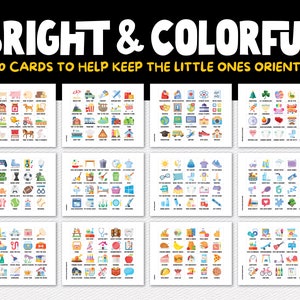 Daily Routine for Kids Toddler Routine Chart Editable Visual Schedule ...