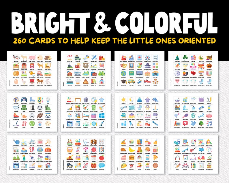 Daily Routine for Kids Toddler Routine Chart Editable Visual Schedule ...