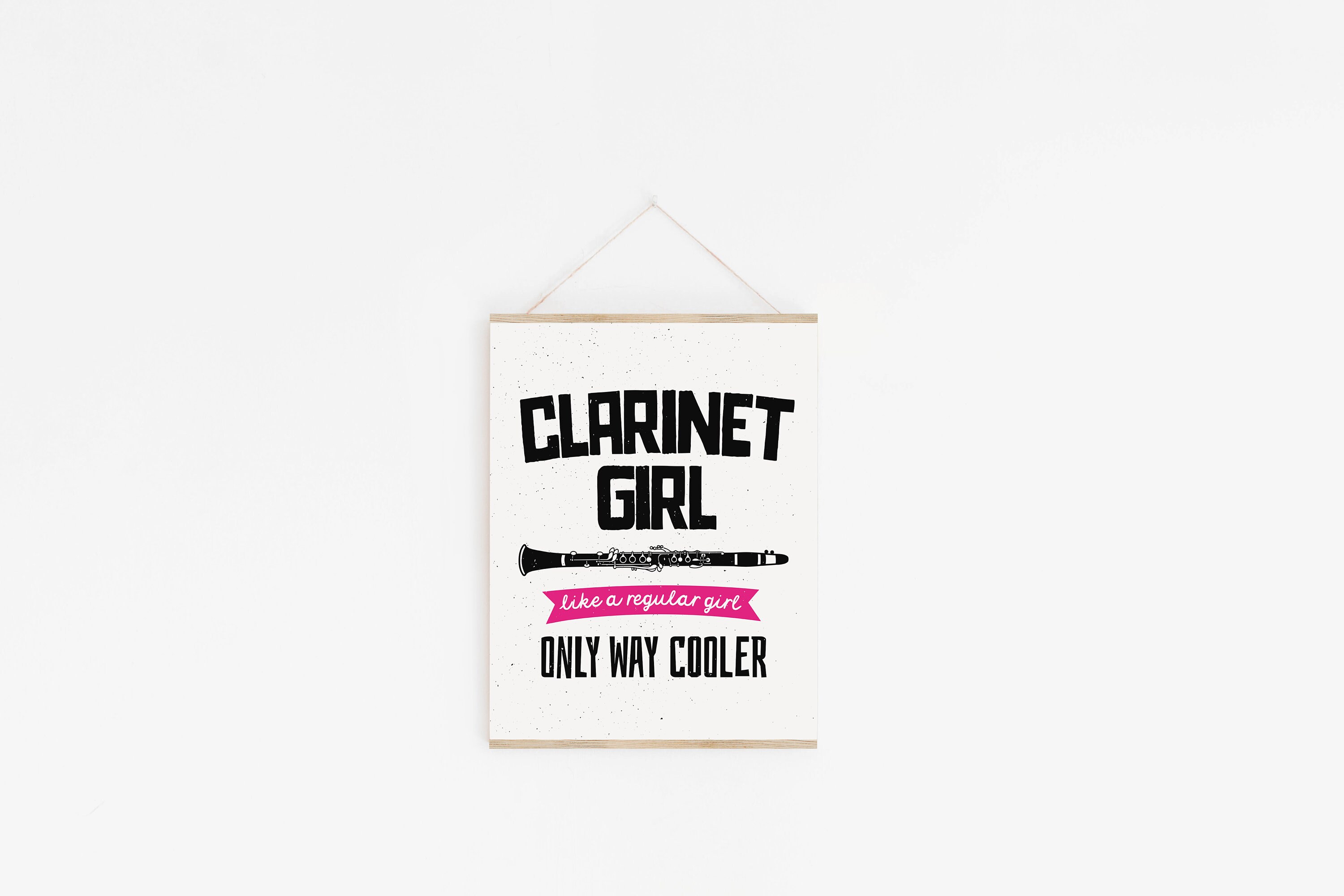 Printable Clarinet Poster, Clarinet Print for Girls, Printable Kids ...