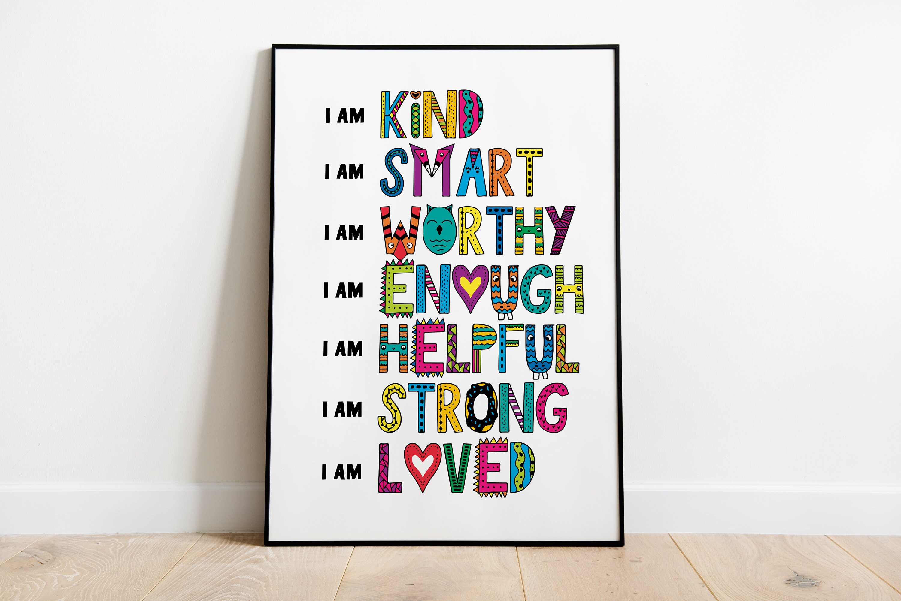 Printable Motivational Poster, Positive Affirmations, Kids Prints, Kids ...