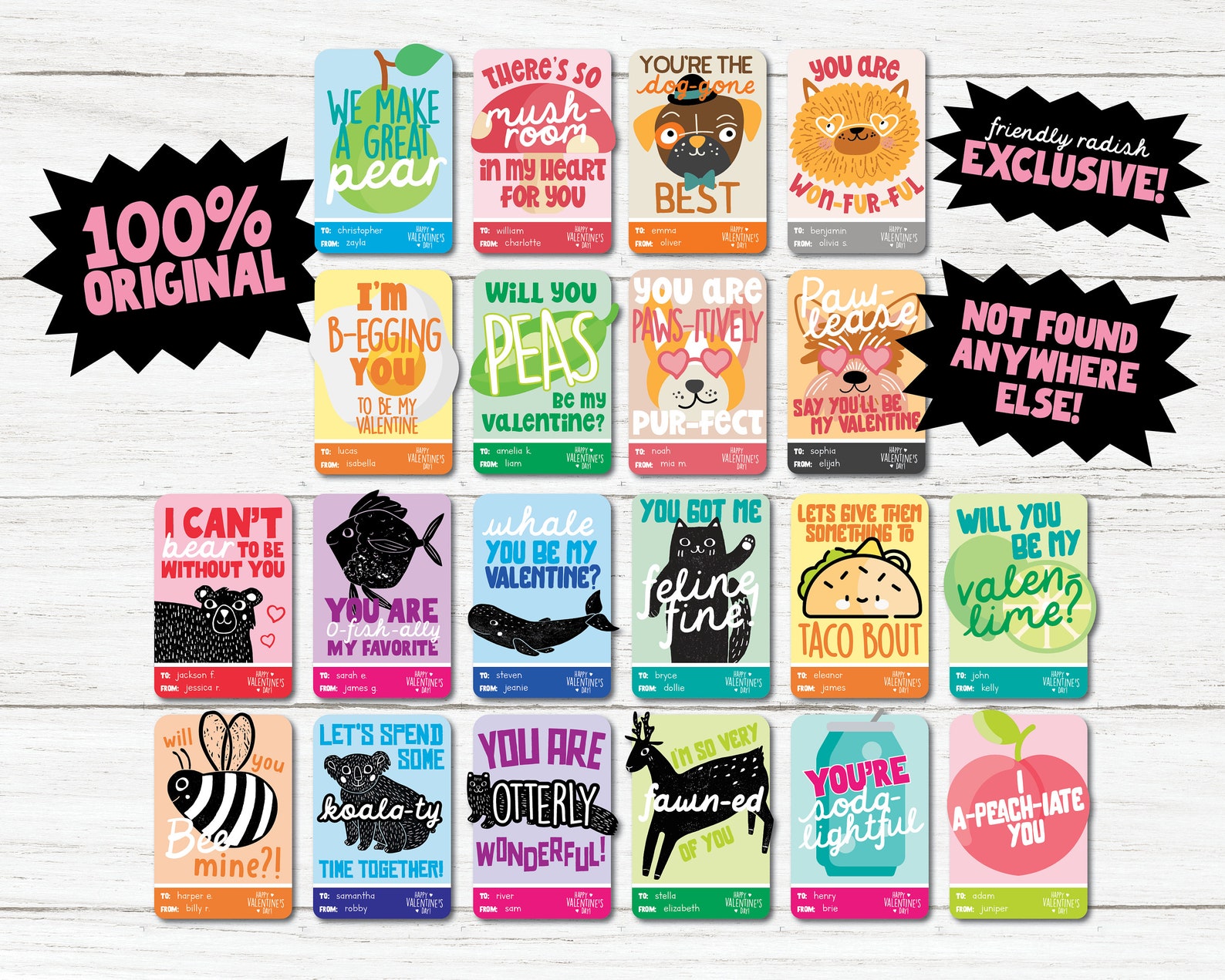 Editable Valentine's Day Cards, Printable Valentine Cards, Instant ...