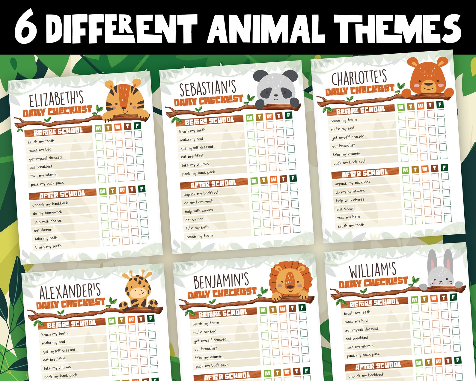 Editable Chart for Kids, Printable to Do List, to Do List for Kids ...