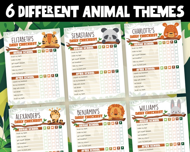 Editable Chart for Kids, Printable to Do List, to Do List for Kids ...