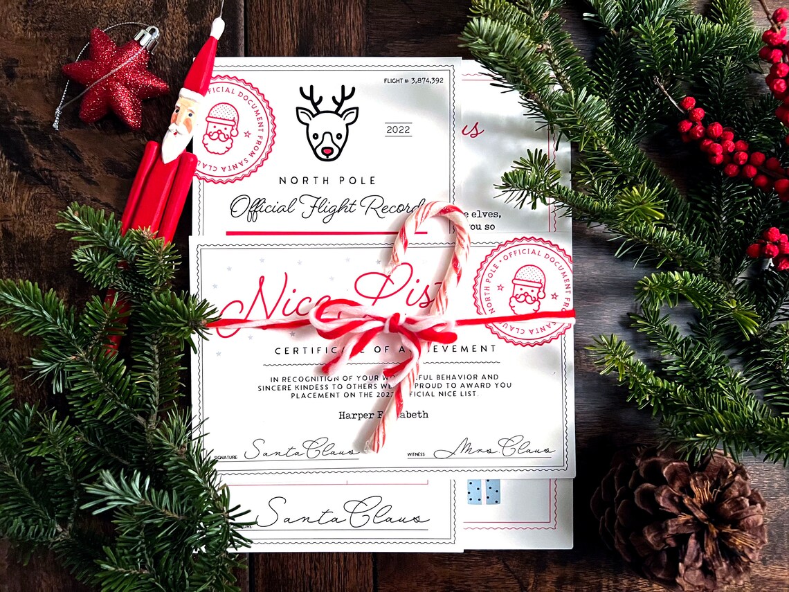 Editable Letter From Santa Personalized Letter From Santa - Etsy