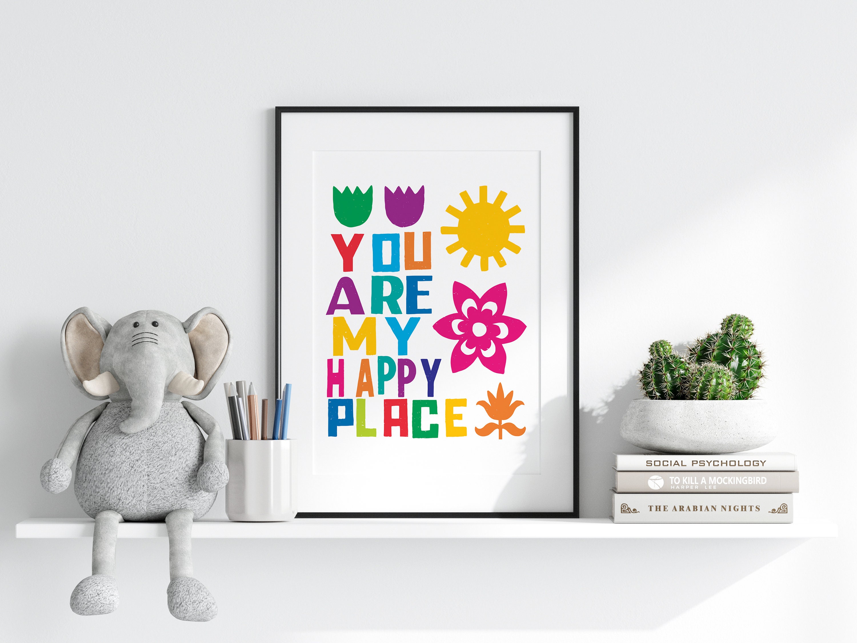 Printable Positive Affirmations Poster, Happy Print for Kids ...