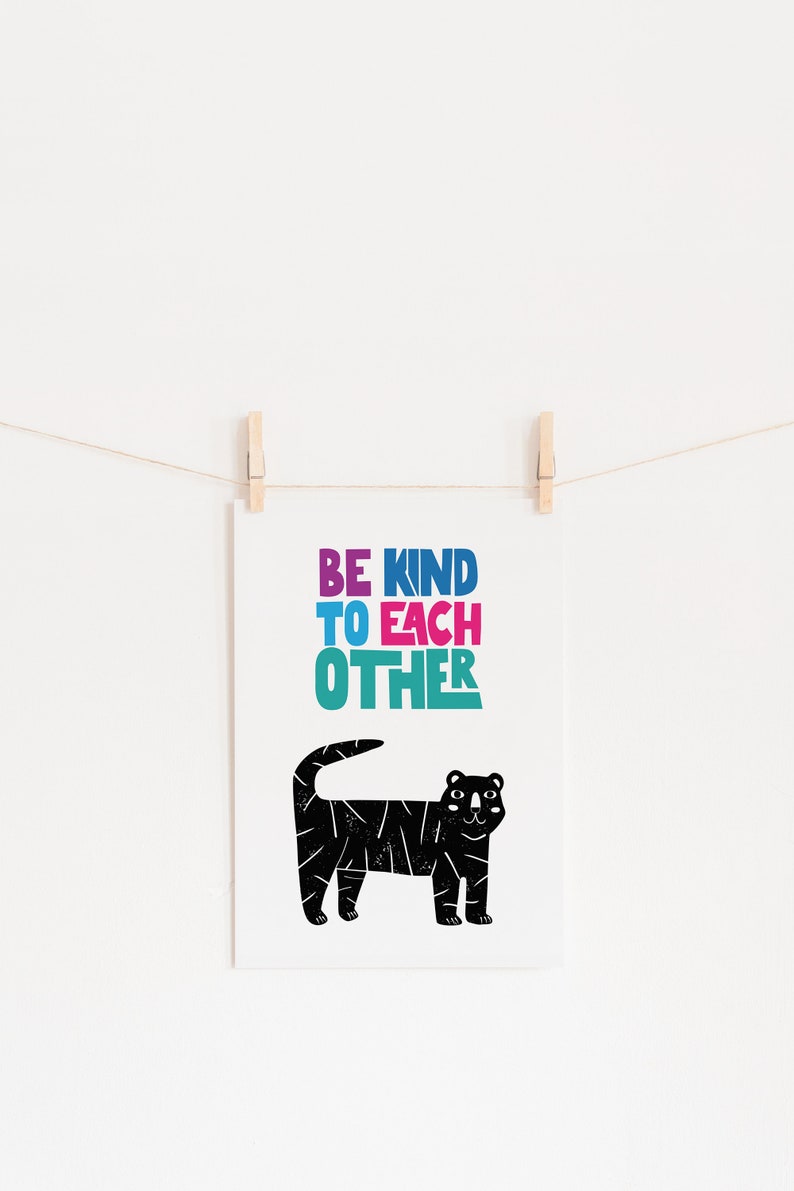 Tiger Kids Print, Positive Affirmations, Kids Prints, Tiger Poster ...