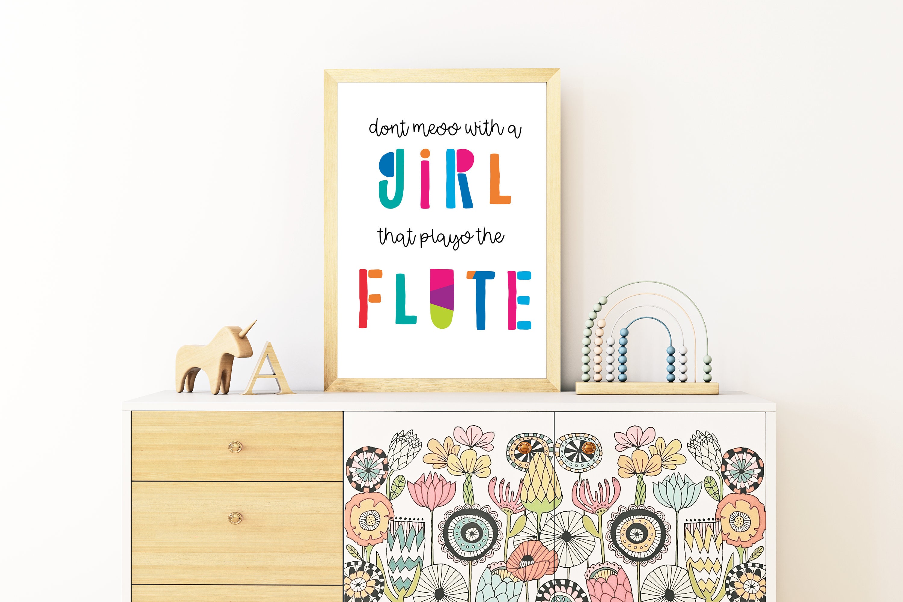 Flute Poster, Printable Kids Prints, Kids Poster, Flute Print ...