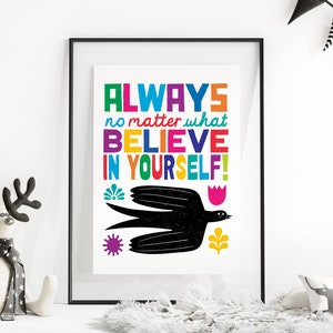 Printable Wall Art for Kids Poster for Kids Motivational Print for Kids ...