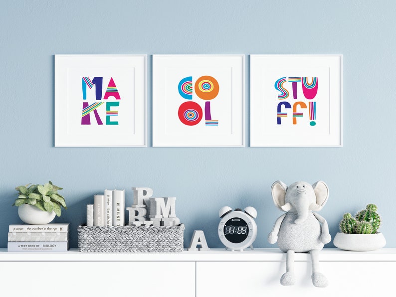 Printable Kids Print, Colorful Art Print, Cute Kids Prints, Art Poster ...