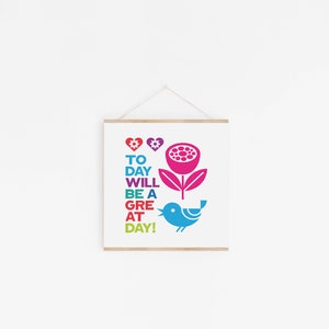 Printable Positive Affirmations Poster Happy Print for Kids ...